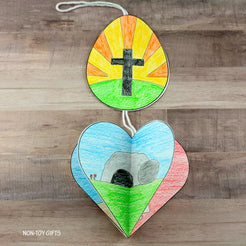 The Easter Story 3D Decoration - Easter Religious Craft – Non-Toy Gifts