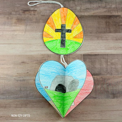 The Easter Story 3D Decoration - Easter Religious Craft – Non-Toy Gifts